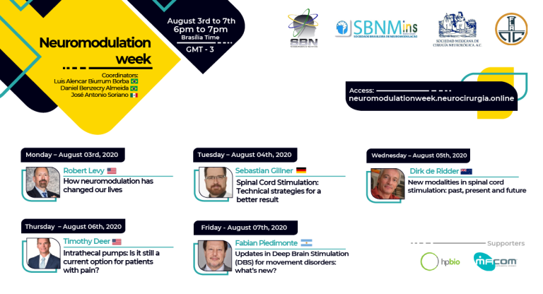 banner neuromodulation week | SBNM, Sociedade Brasileira de Neuromodulação